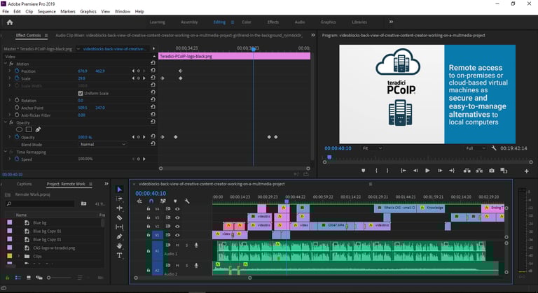 Layers of clouds: Remote work with Adobe Premiere Pro and After Effects